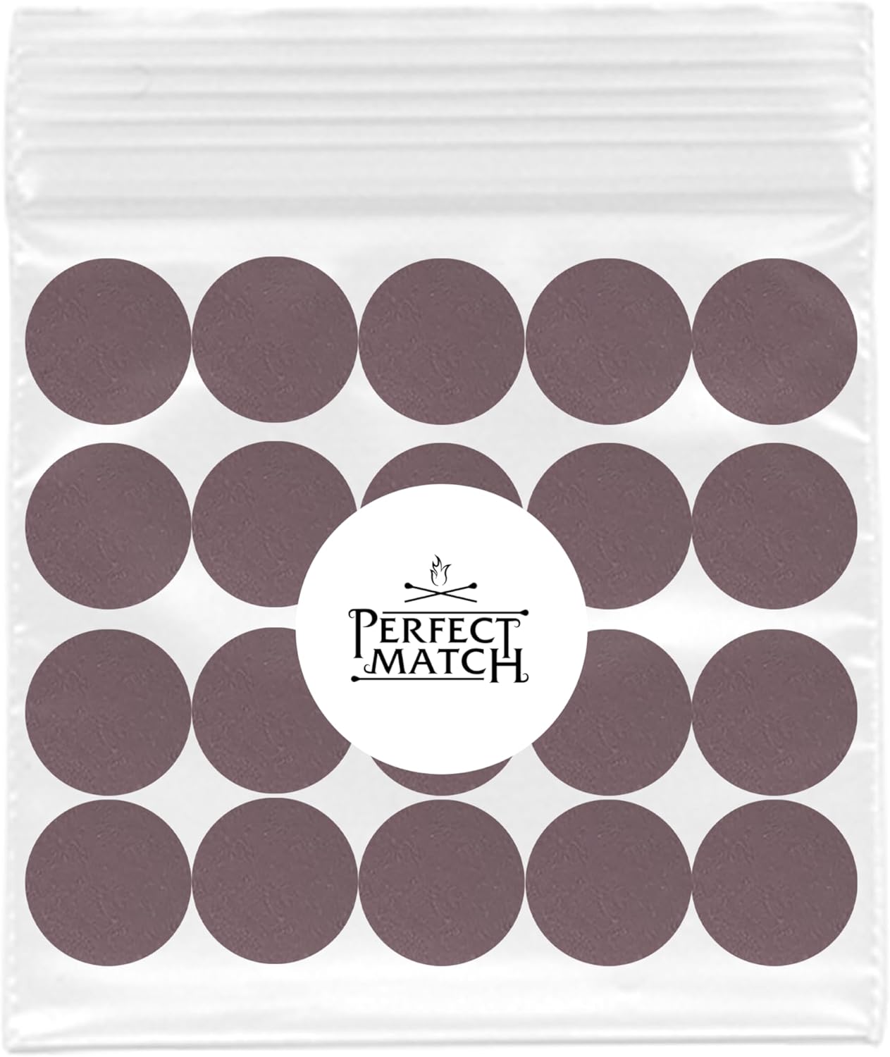 Amazon.com: 1" Circle Striker Stickers 12 Pieces | Brown Match Paper ...