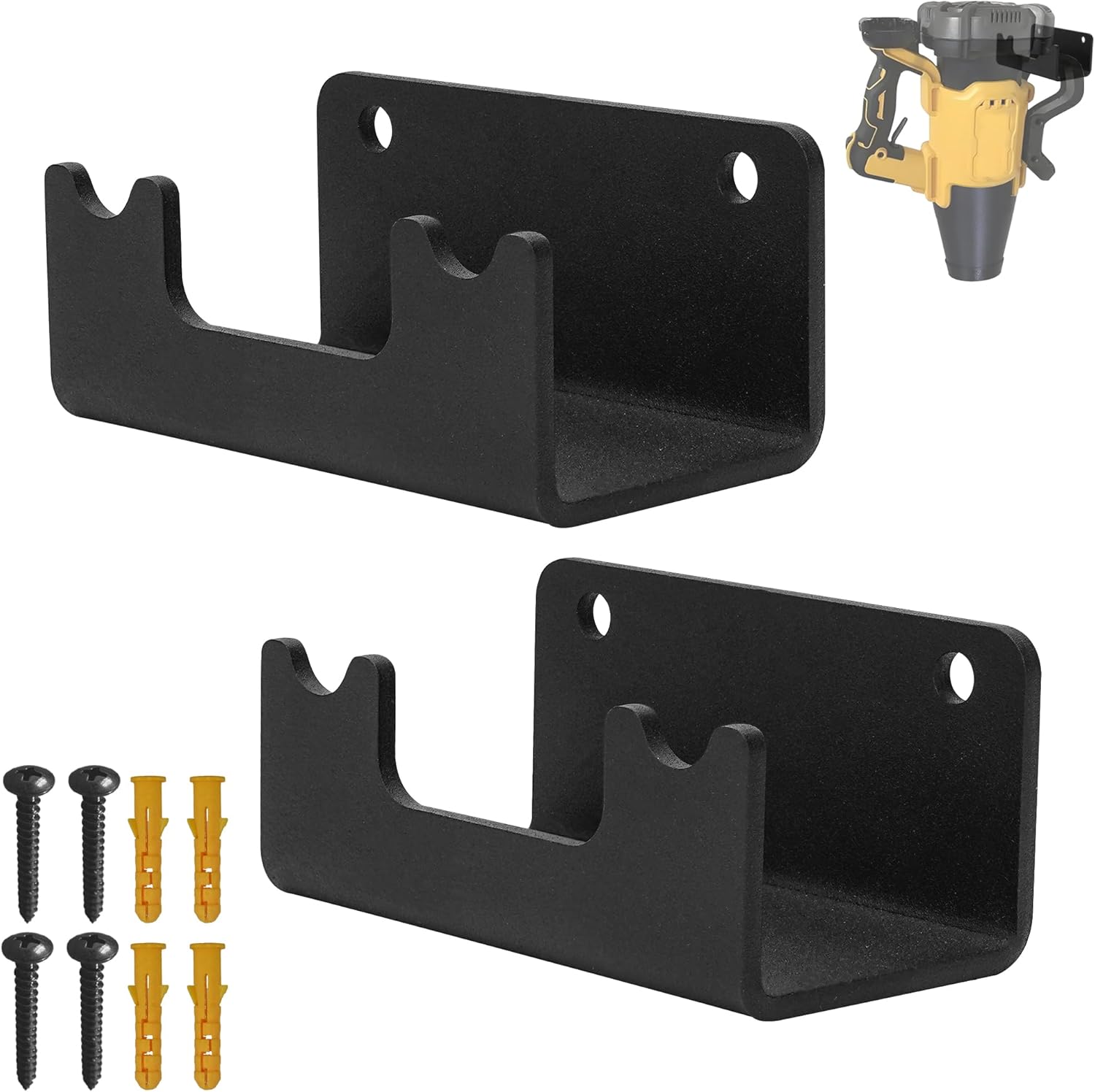 Amazon.com: KSWLOR 2Pcs Wall Mount Metal Hanger for Dewalt 20V Leaf ...