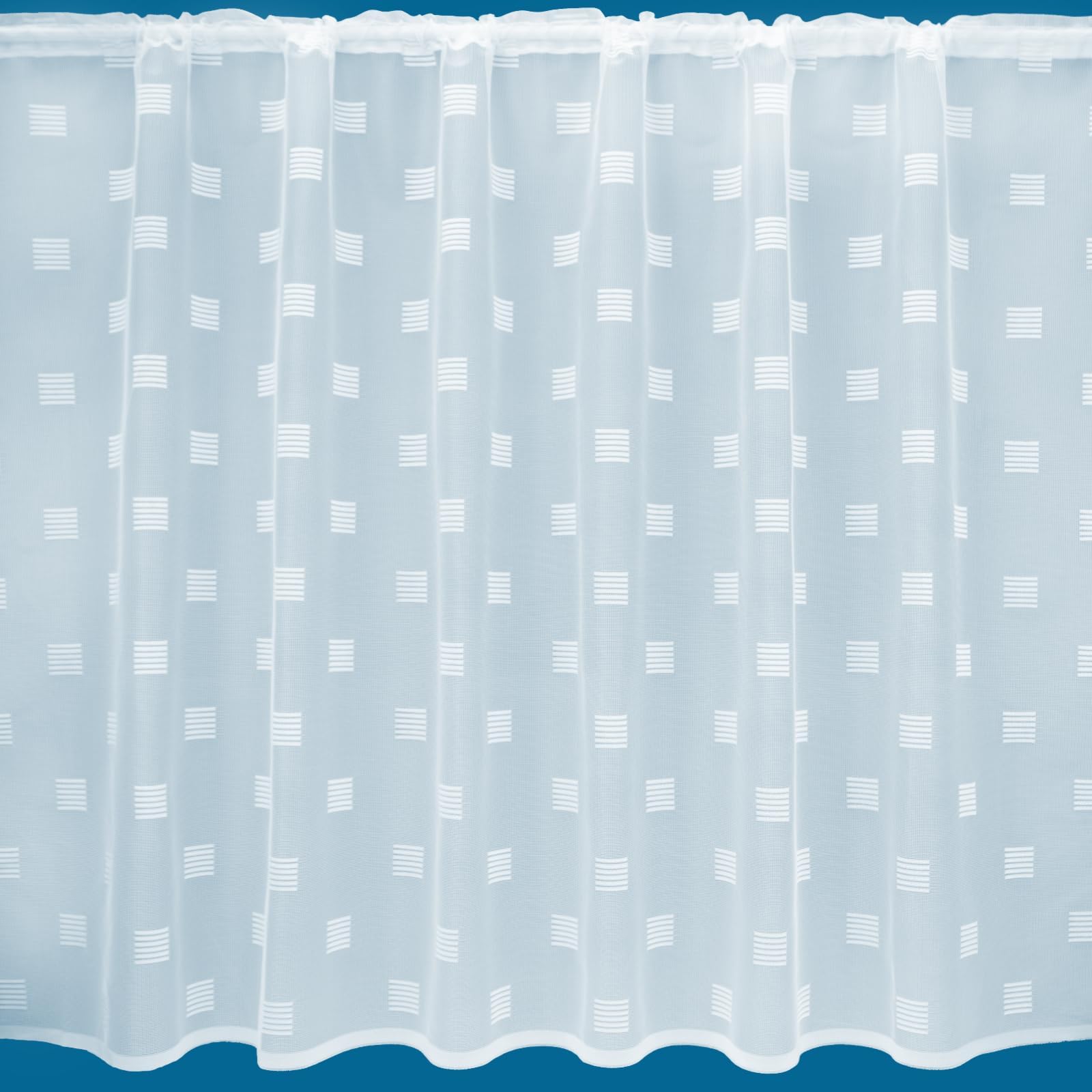 John Aird Scroll Design Net Curtain - Sold By The Metre - (Drop: 81 ...