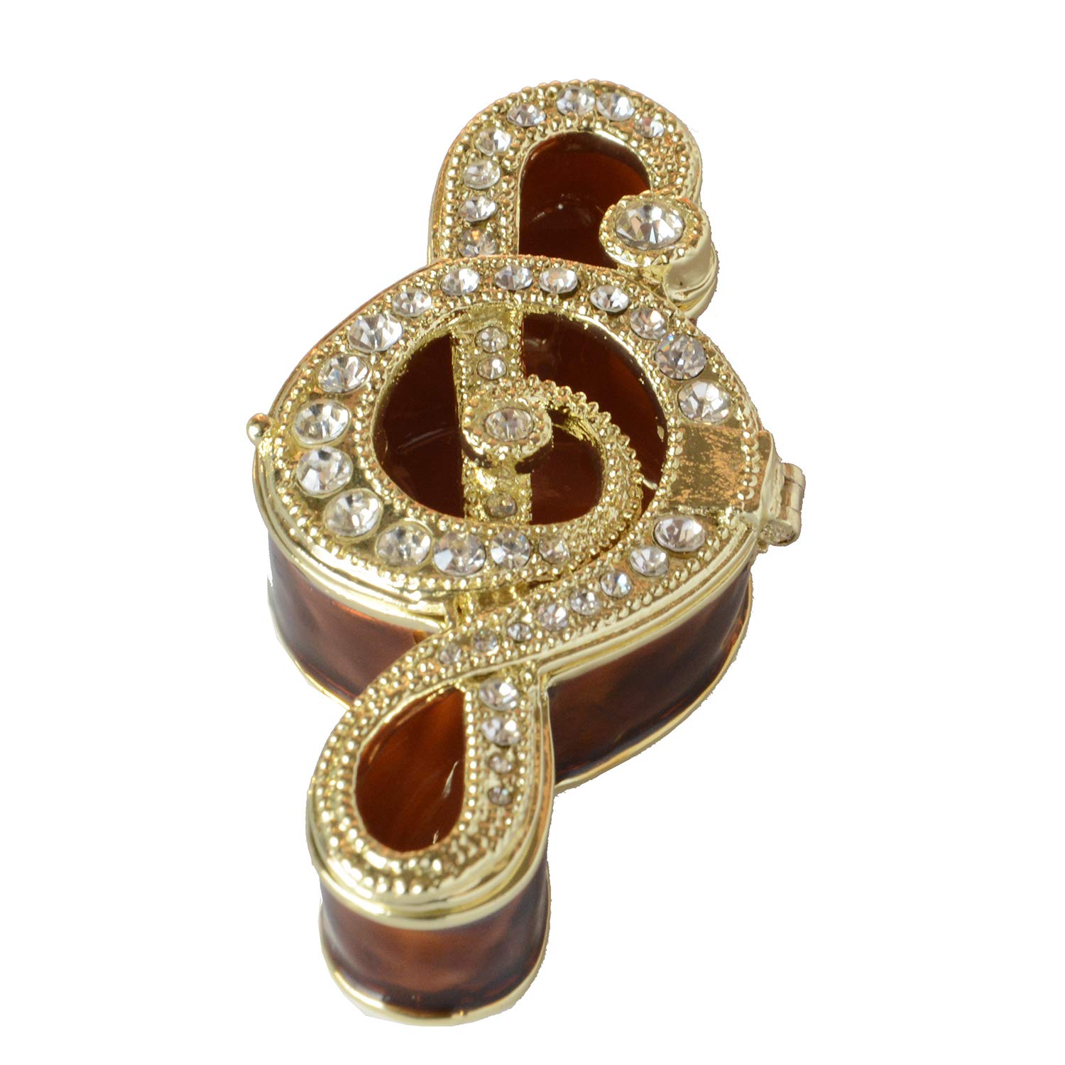 Amazon.com: MIXDOM Musical Note Trinket Box Jewelry Box Hand Painted ...