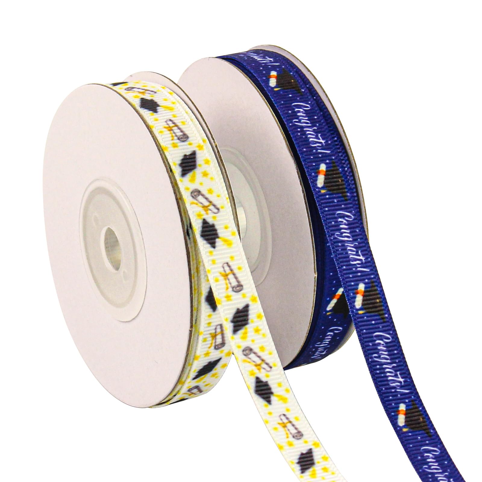 Snapklik.com : 2 Rolls 20 Yards Graduation Ribbon, 3/8 Inch Wide, Blue ...