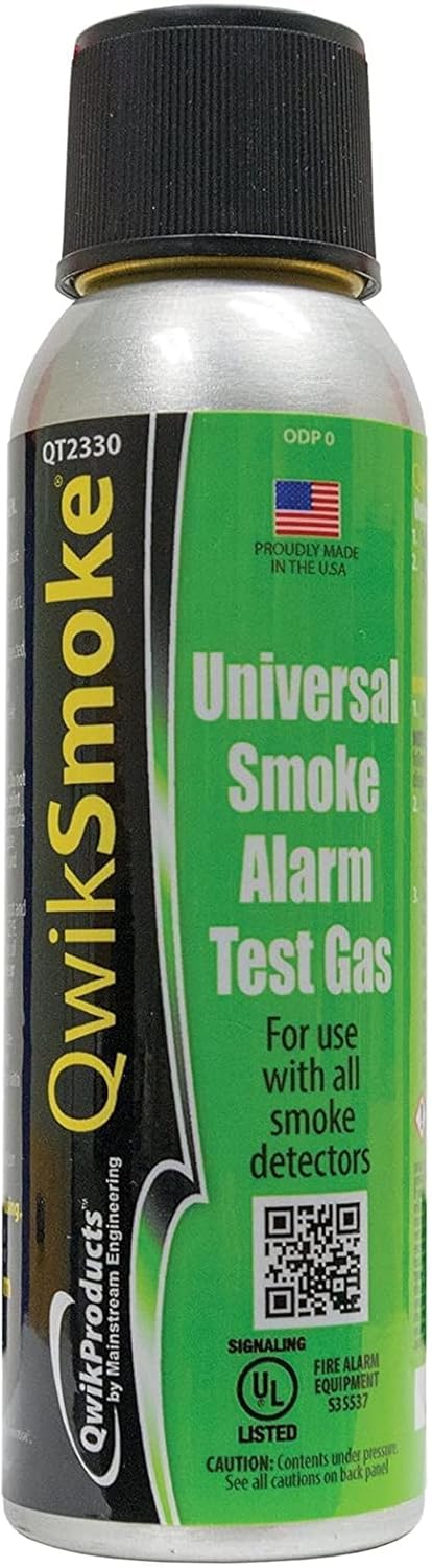 QwikSmoke Smoke Detector Tester Spray Fire Alarm Can of Smoke for ...