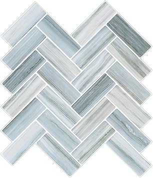 Amazon.com: Tilingview 10PCS Peel and Stick Backsplash for Kitchen ...