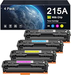 Amazon.com: 215A Toner Cartridge | 4 Pack (with Chip) High Yield 215A Compatible Replacement for ...