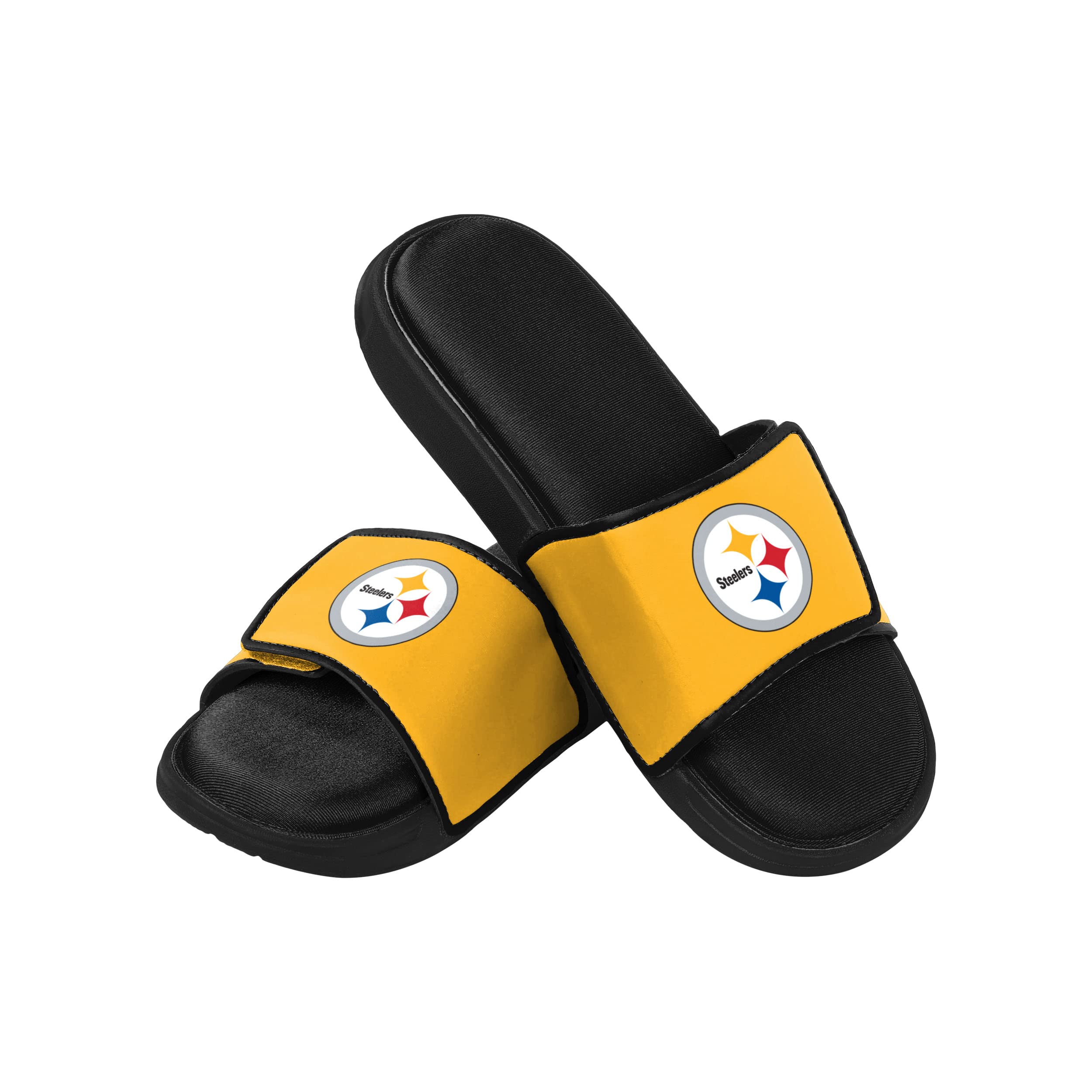 Snapklik.com : FOCO Pittsburgh Steelers NFL Mens Foam Sport Slide