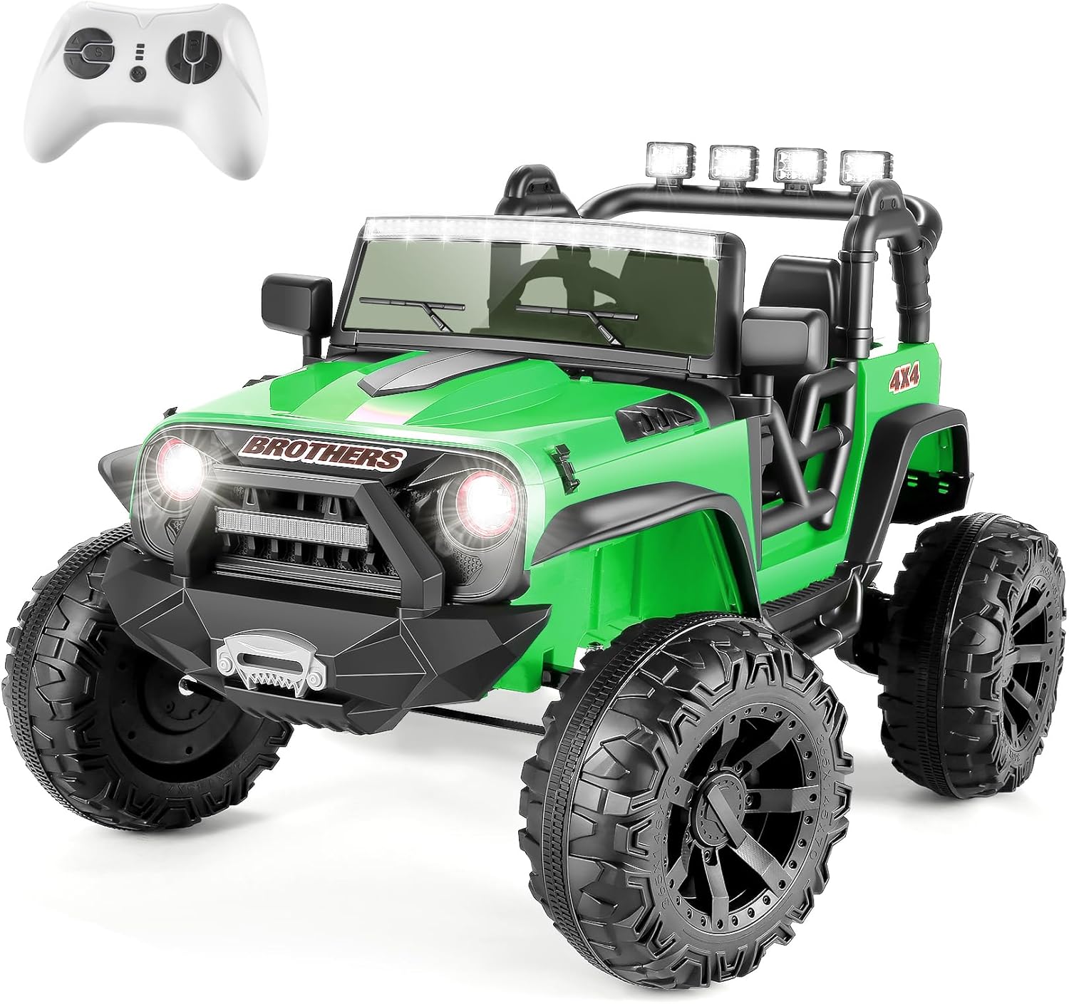 Amazon.com: Hikole 24V Kids Ride on Car,2-Seater Ride-on Truck for Kids ...