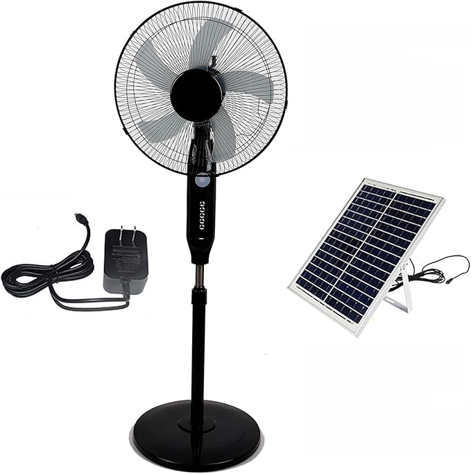 Amazon.com: HSPLXYT Oscillating Pedestal Fan,Floor Fans/Solar Fans ...