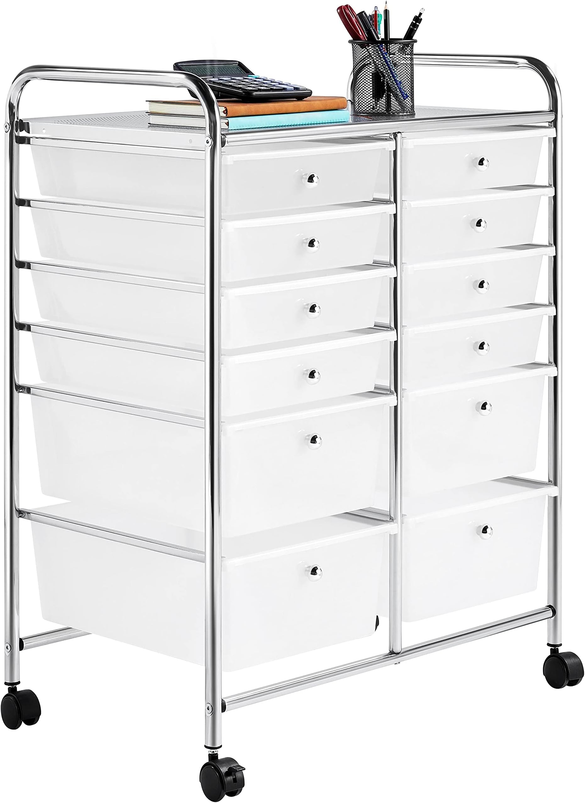 Premier Housewares Plastic Drawer Storage Kitchen Storage Trolley ...