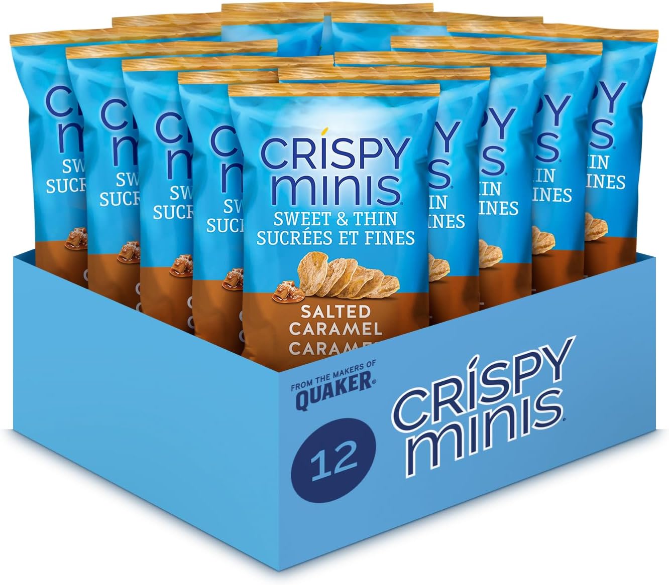 Crispy Minis Sweet & Thin Salted Caramel Brown Rice Cakes (12 bags x ...