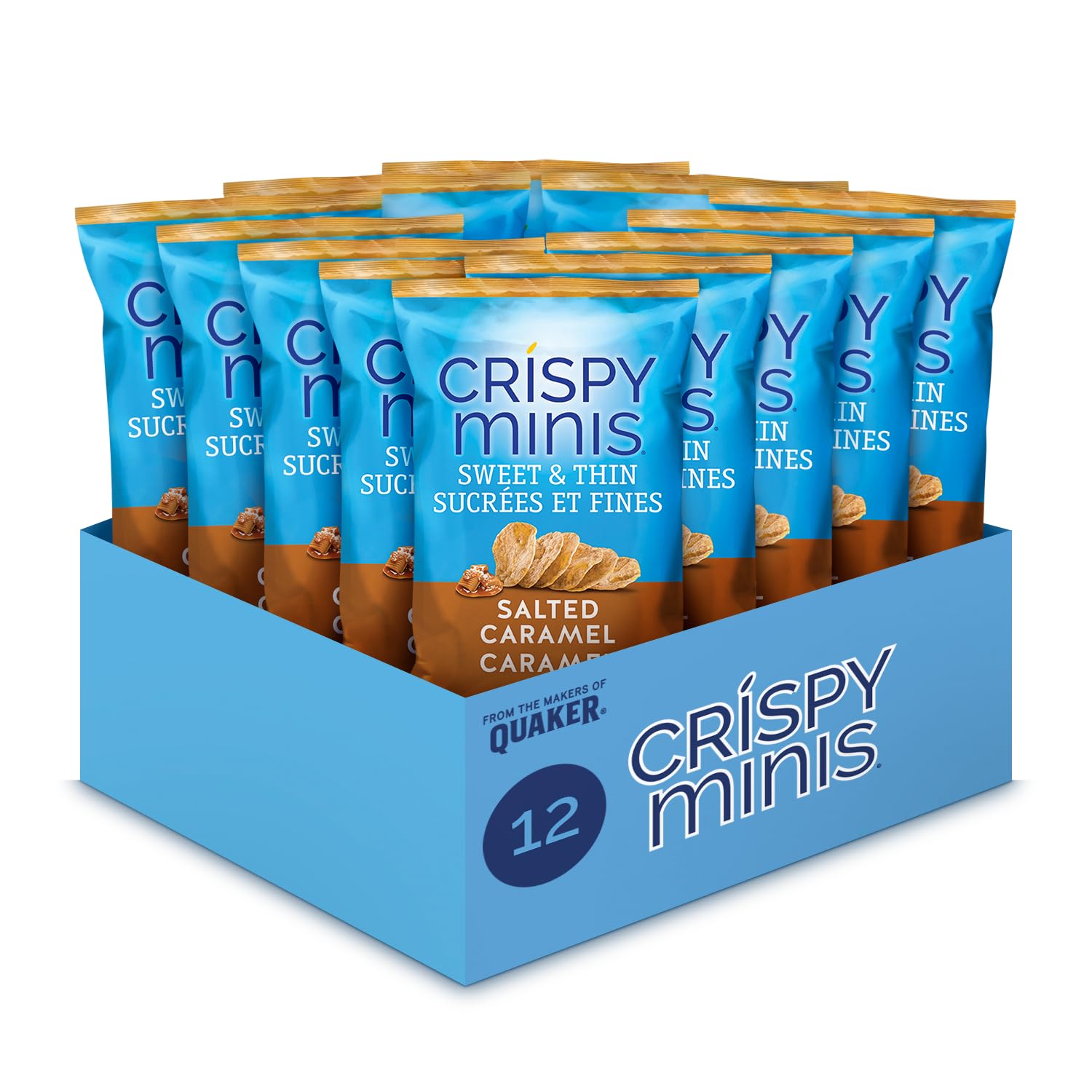 Quaker Crispy Minis Sweet & Thin Salted Caramel Flavour 90g, (pack of ...