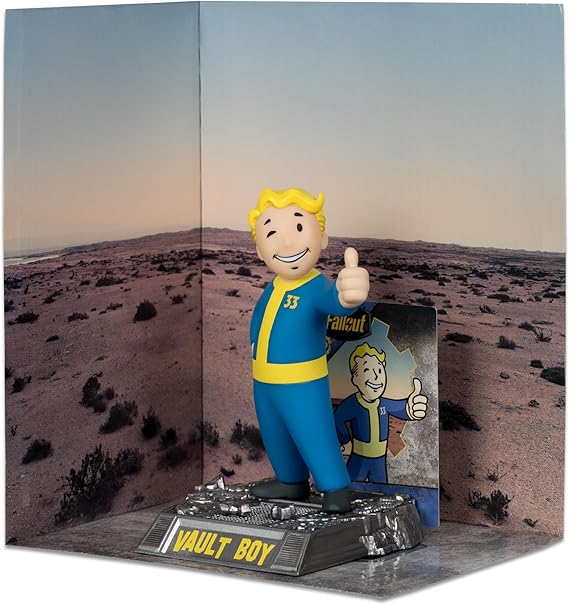 Amazon.com: McFarlane Toys Movie Maniacs - Fallout Vault Boy 6in Posed ...
