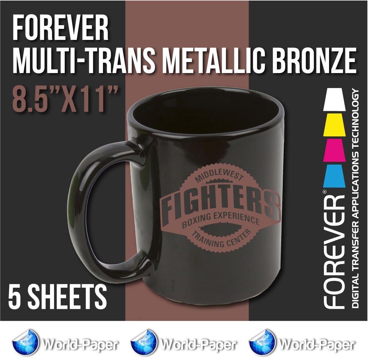 Amazon.com: Forever Multi-Trans (Metallic Bronze) Heat Transfer Paper 5 ...