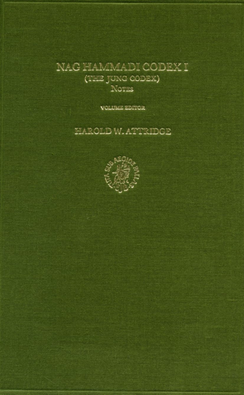 Nag Hammadi Codex I the Jung Codex (Nag Hammadi Studies) (English and ...