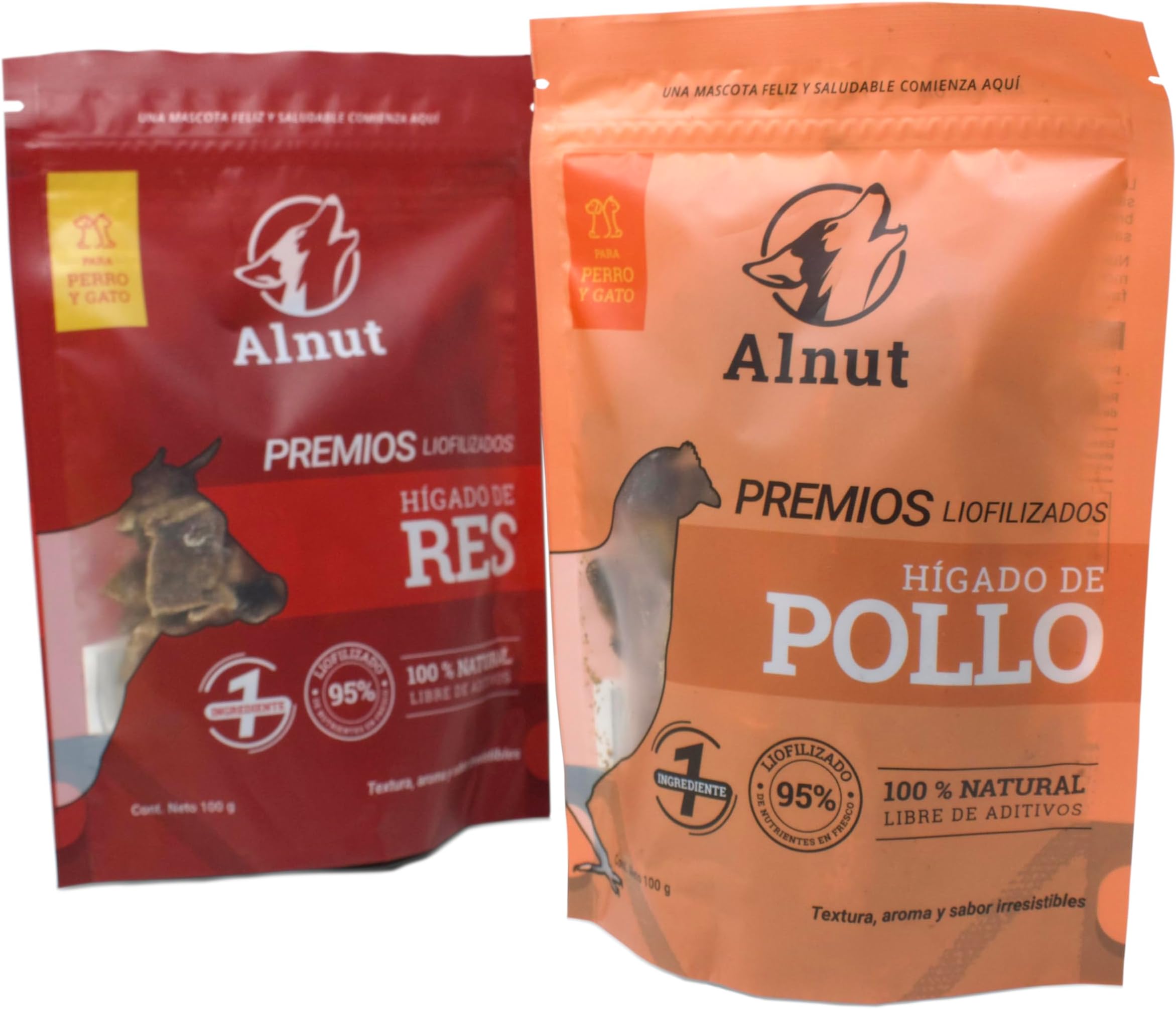 Alnut Premios para Perro y Gato Liofilizados - Treats Naturales para ...