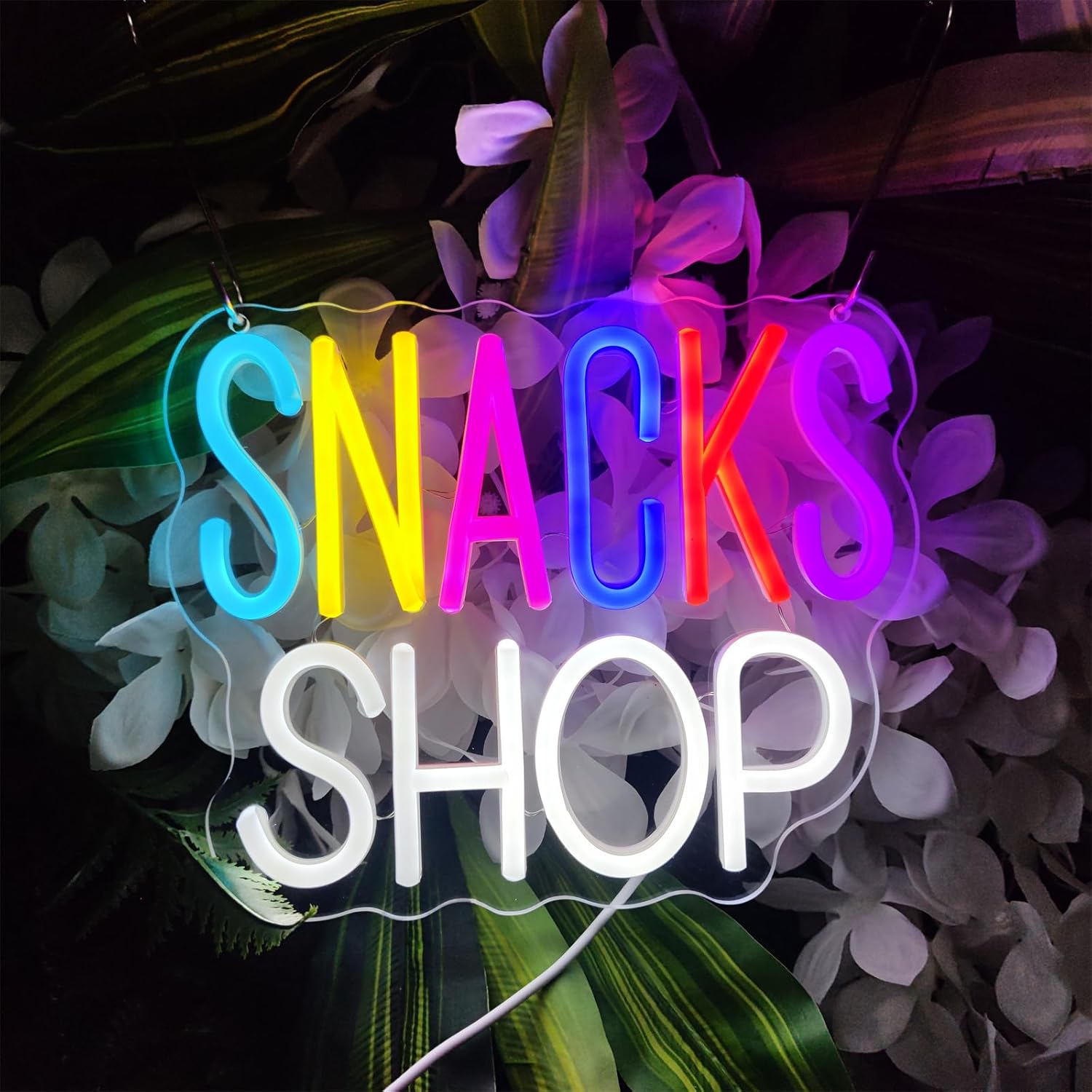 Snacks Shop Neon sign,Snack Bar Sign for Art Wall Decor,Cake Candy Shop ...