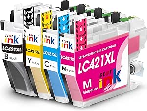 starink LC421XL Ink Cartridges Compatible with Brother LC-421XL LC-421 ...