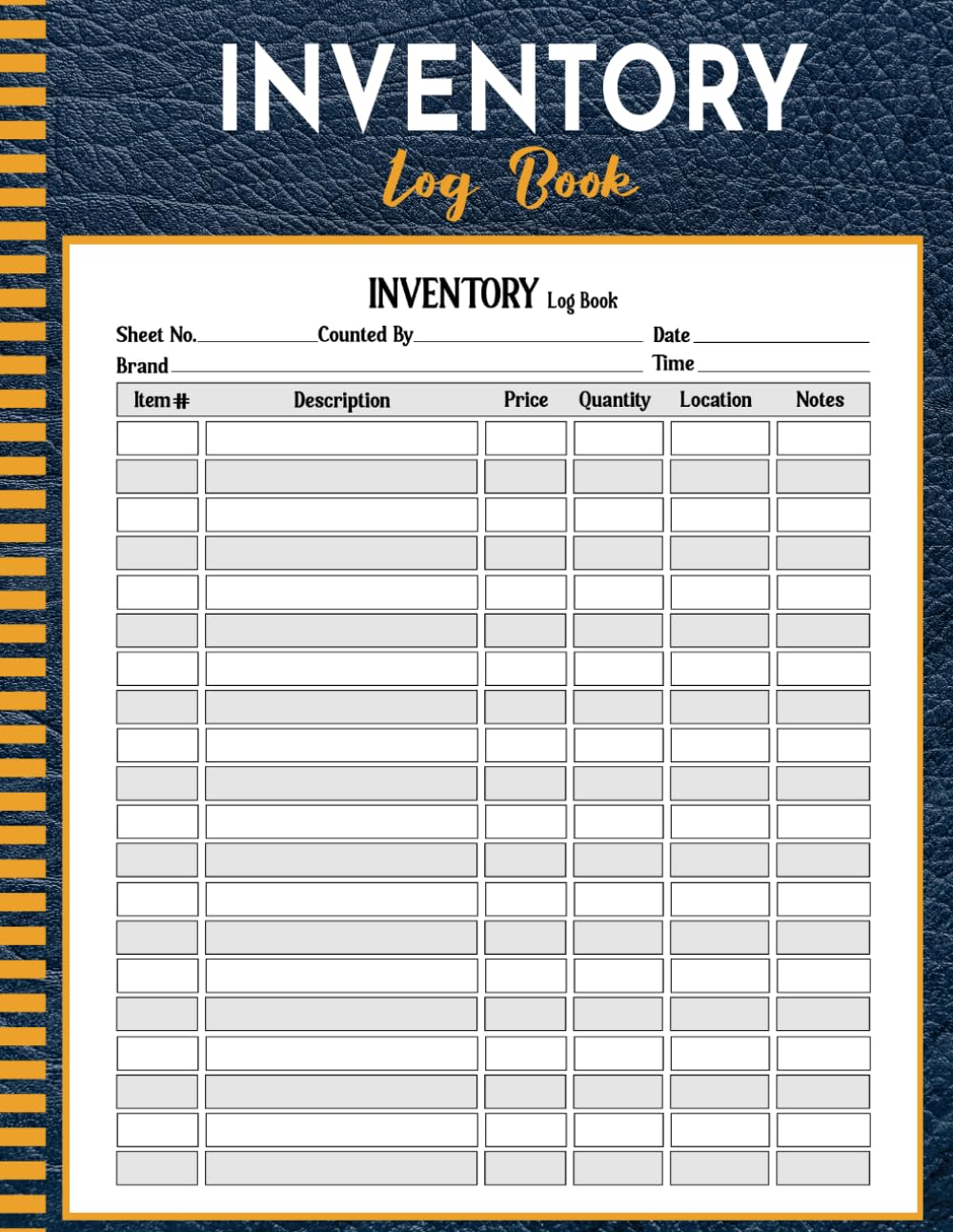 Inventory Log Book: Simple Inventory Log Book For Small Business and ...
