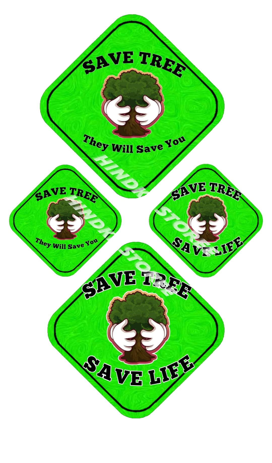 Buy Save Soil Stickers Pack of 4 (4 & 5 inch) | Save Soil Save Nature ...