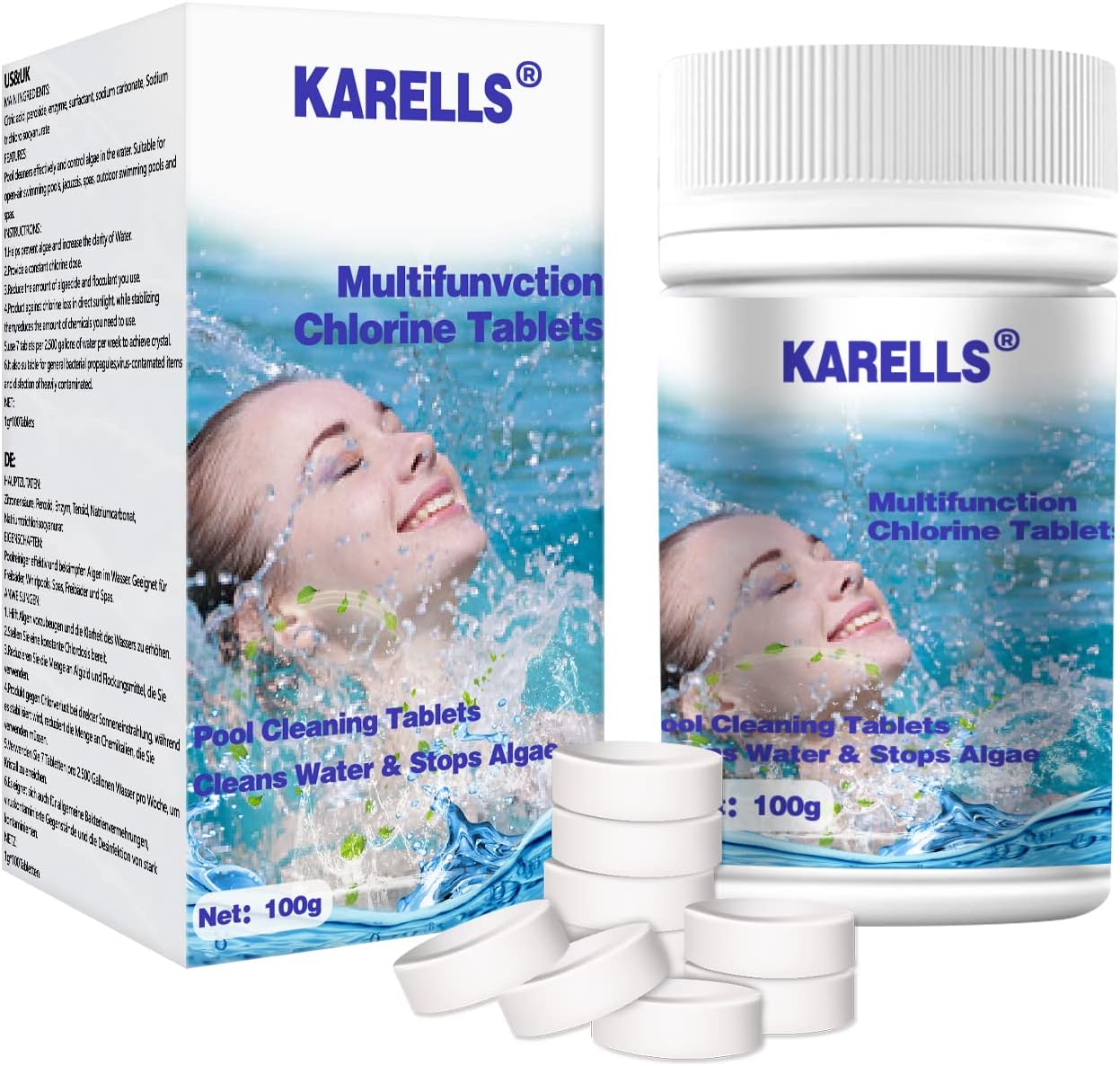 Multifunction Chlorine Tablets,Chlorine Tablets,Pool Cleaning Tablets ...