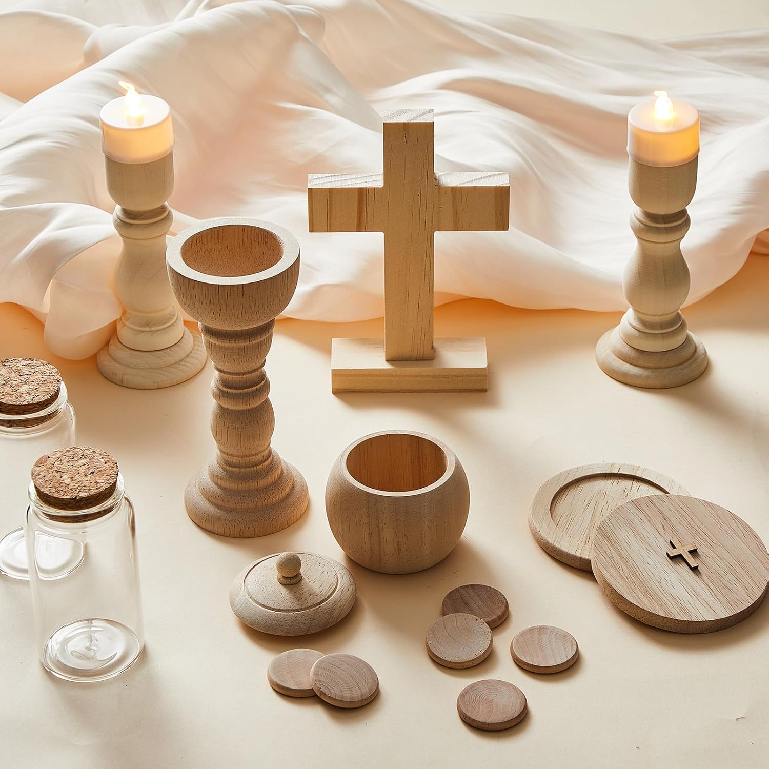 Amazon.com: Sliner Catholic Gifts for Kids Mass Kit Wooden Mass Play ...