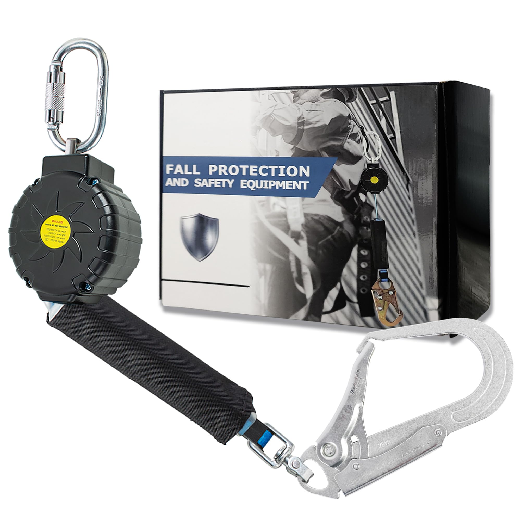 DIJJIG 6 ft.Fall Protection Automatic Return Rope、Polyester Webbing ...