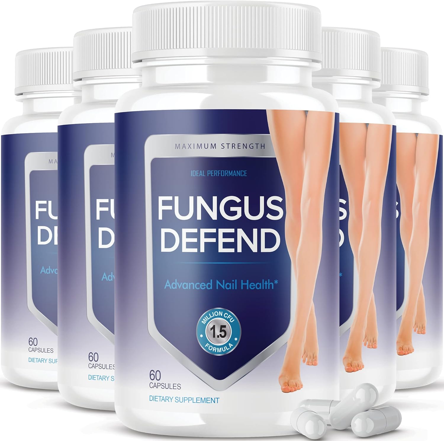 Amazon.com: IDEAL PERFORMANCE (5 Pack) Fungus Defend Pill Defender Max ...