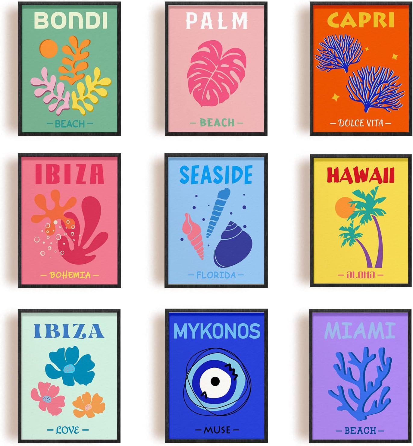 SUPERDANT Impressions sur Toile sans Cadre Décoion Murale de Voyage à ...