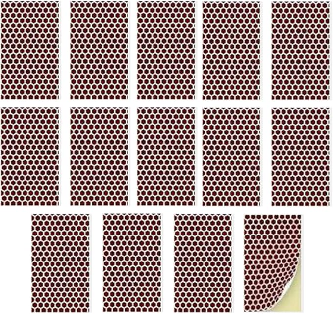 14 PCS Match Striker Paper Sheets Strike Self Adhesive Phosphorus ...