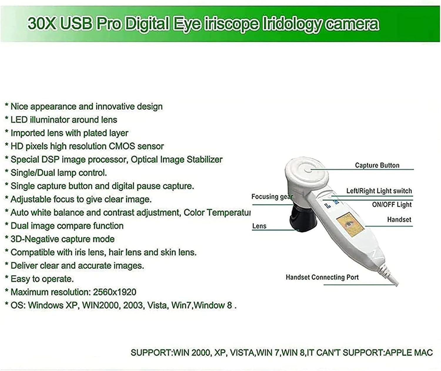 USB Iris Analyzer Iridology Camera, Philippines | Ubuy