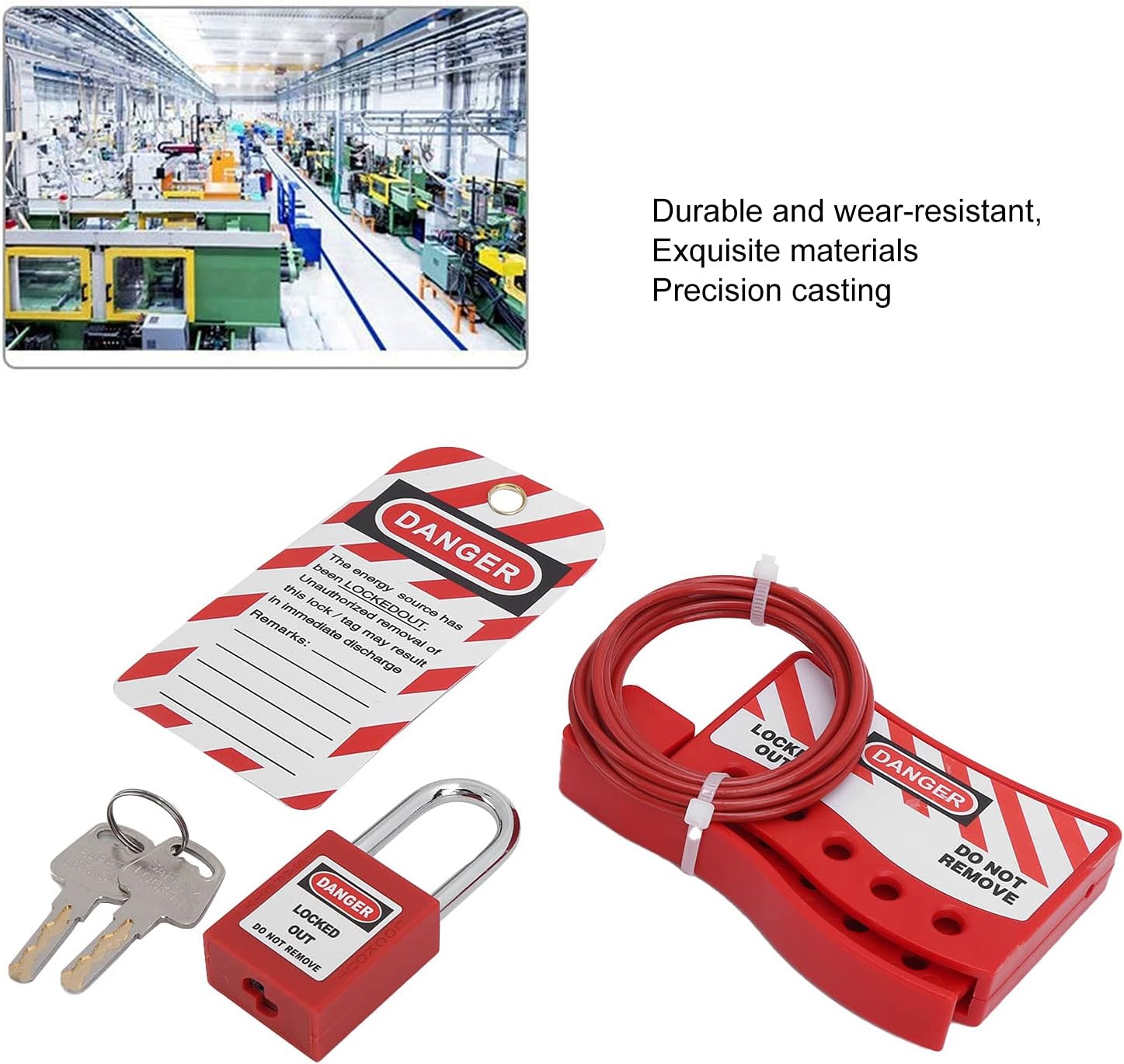 Lockout Padlock, Lockout Tagout Lock Kit Electrical Lockout/TAGOUT KIT ...