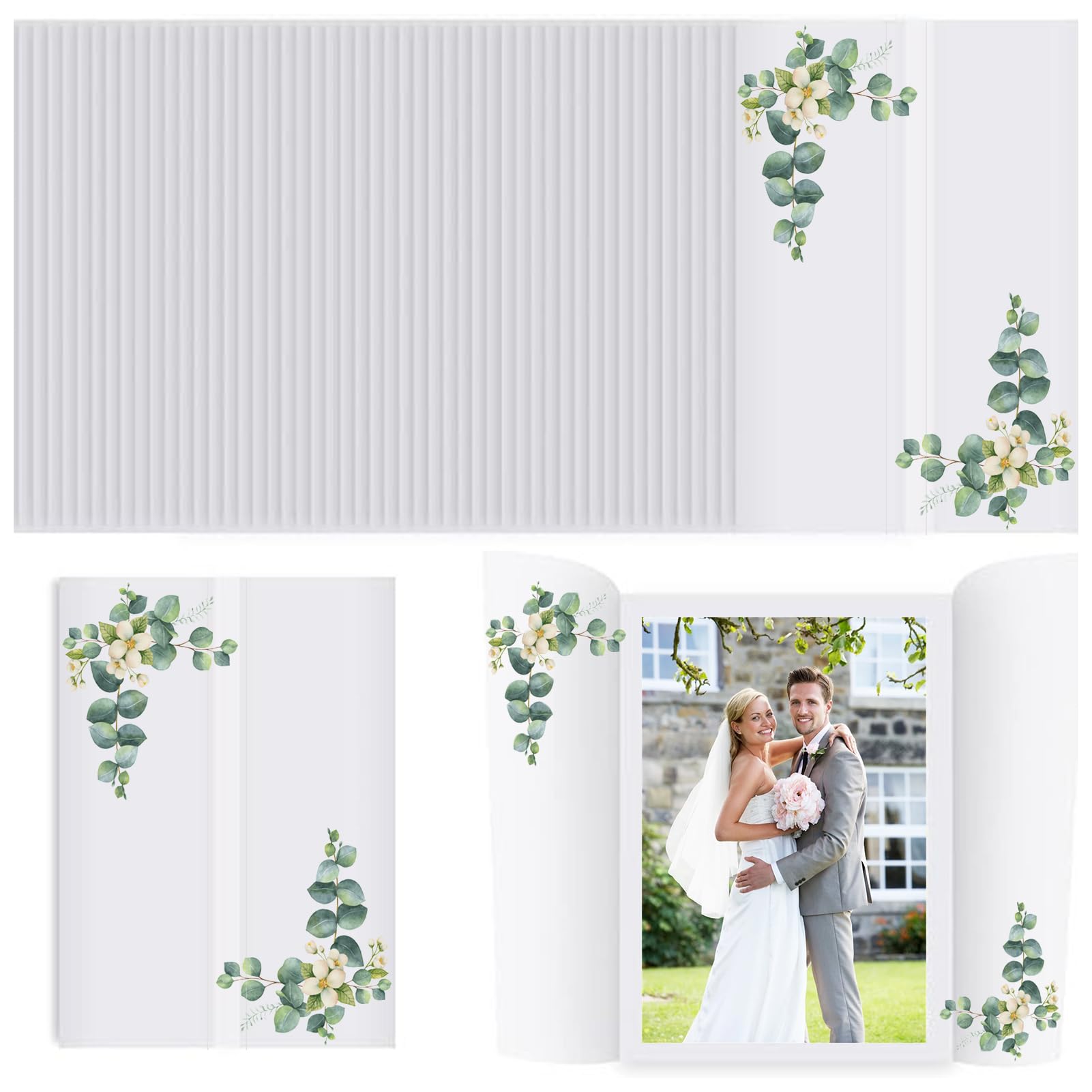 50 PCS Pre-Folded Vellum Jackets for Invitations, 5 x 7 inch Vellum ...