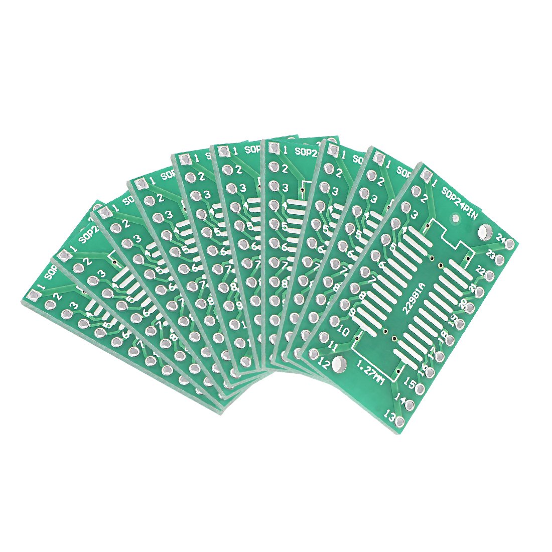 10 Pcs So SOP SOIC SSOP TSSOP 24 Pin To DIP 24 Adapter PCB Board ...