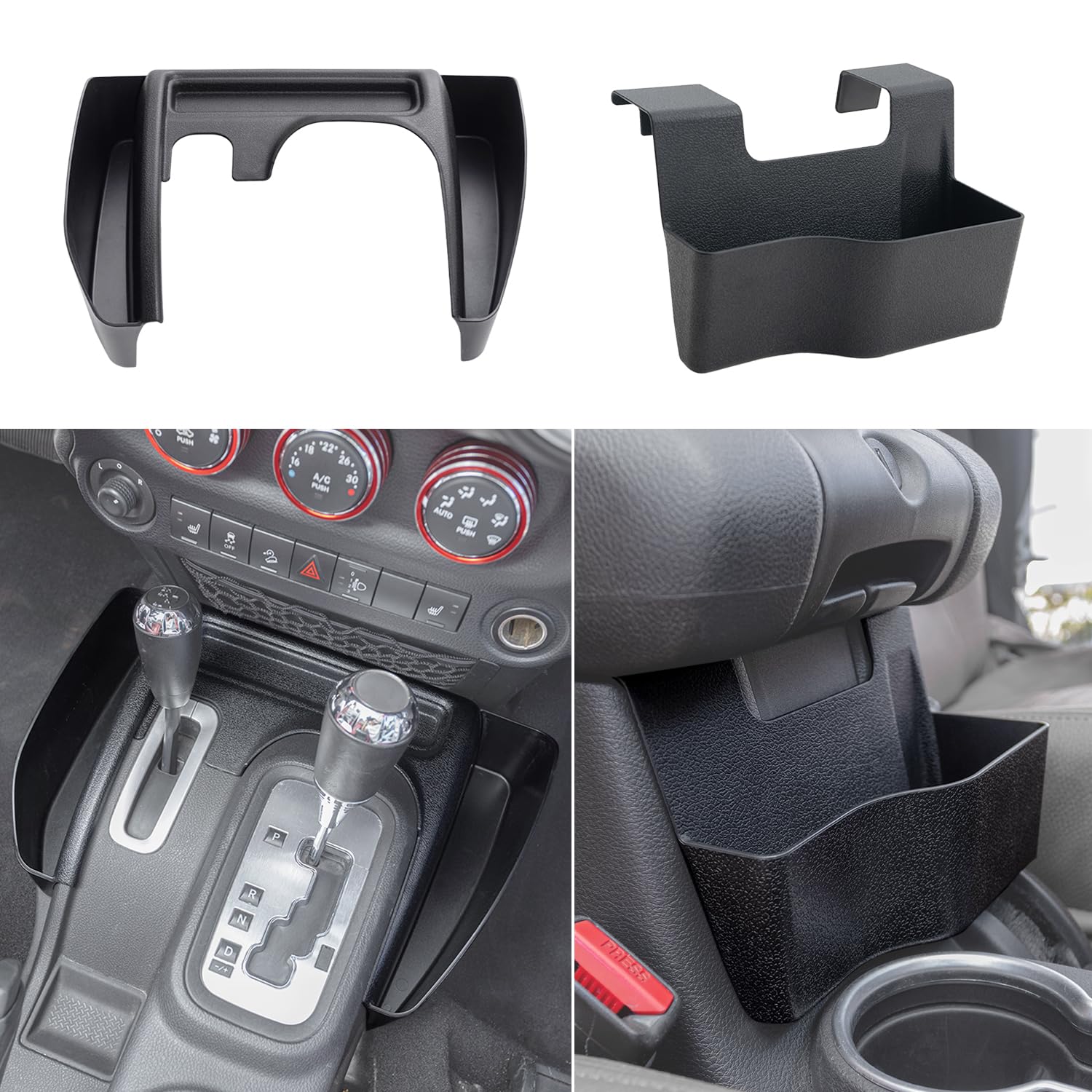 2PCS Upgrade Storage Box Compatible with 2011-2018 Jeep Wrangler JK/JKU ...