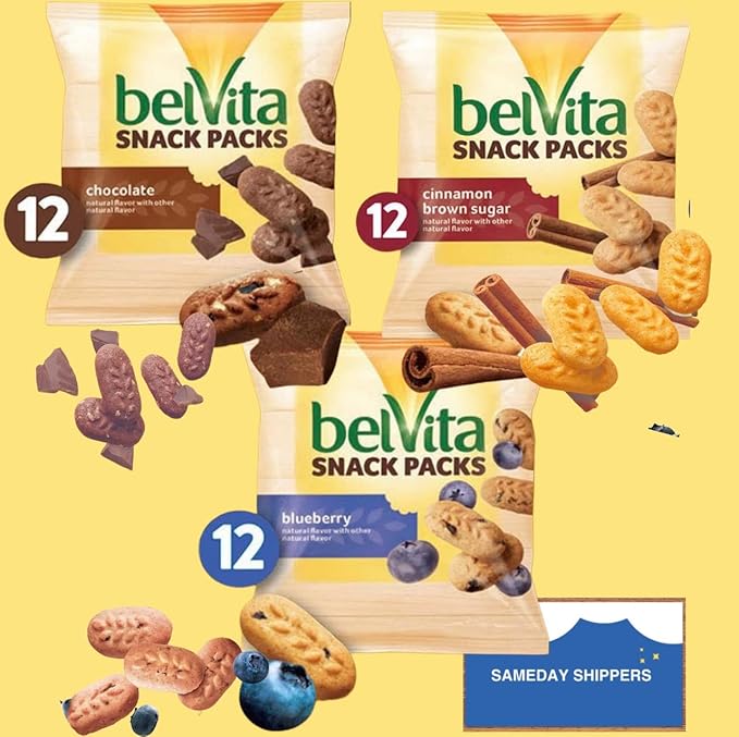 Amazon.com: BelVita Breakfast Biscuits Variety Packs | 3 Natural ...