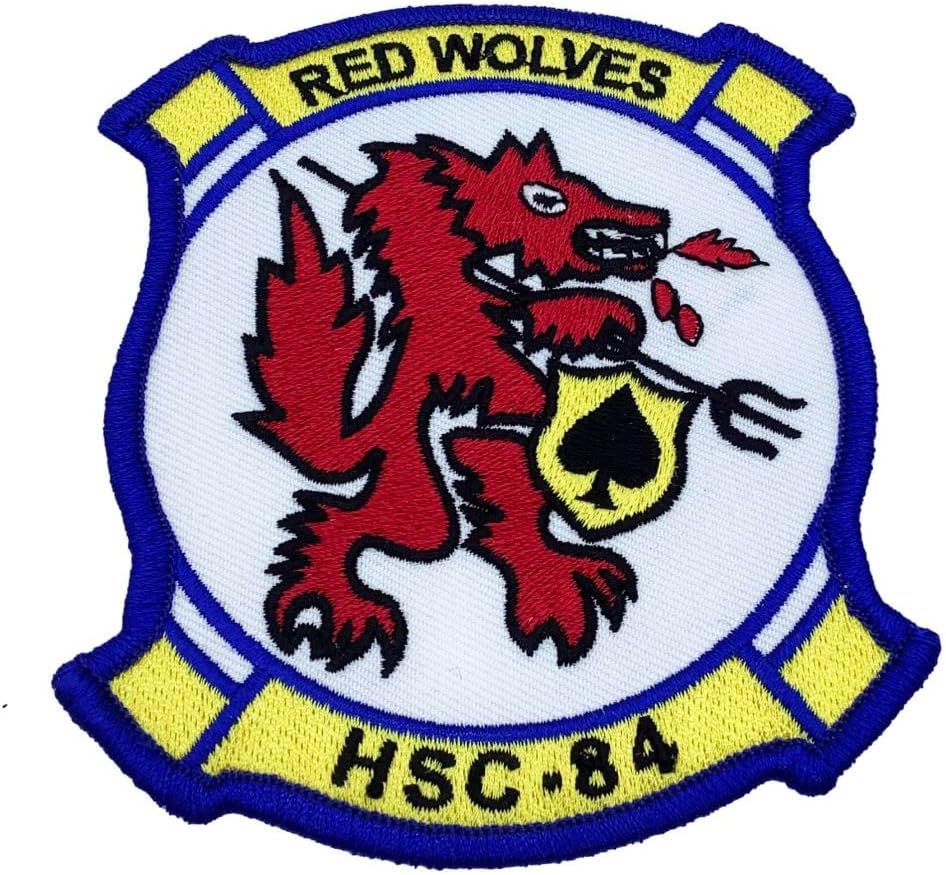 Amazon.com: HSC-84 Red Wolves Patch - with Hook and Loop : Arts, Crafts ...
