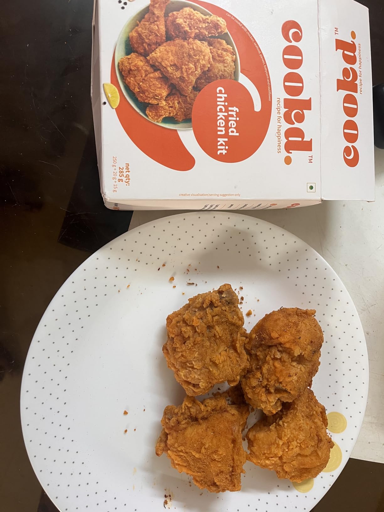 Cookd Fried Chicken Kit 285gm | Ready To Cook Masala for Starters to ...