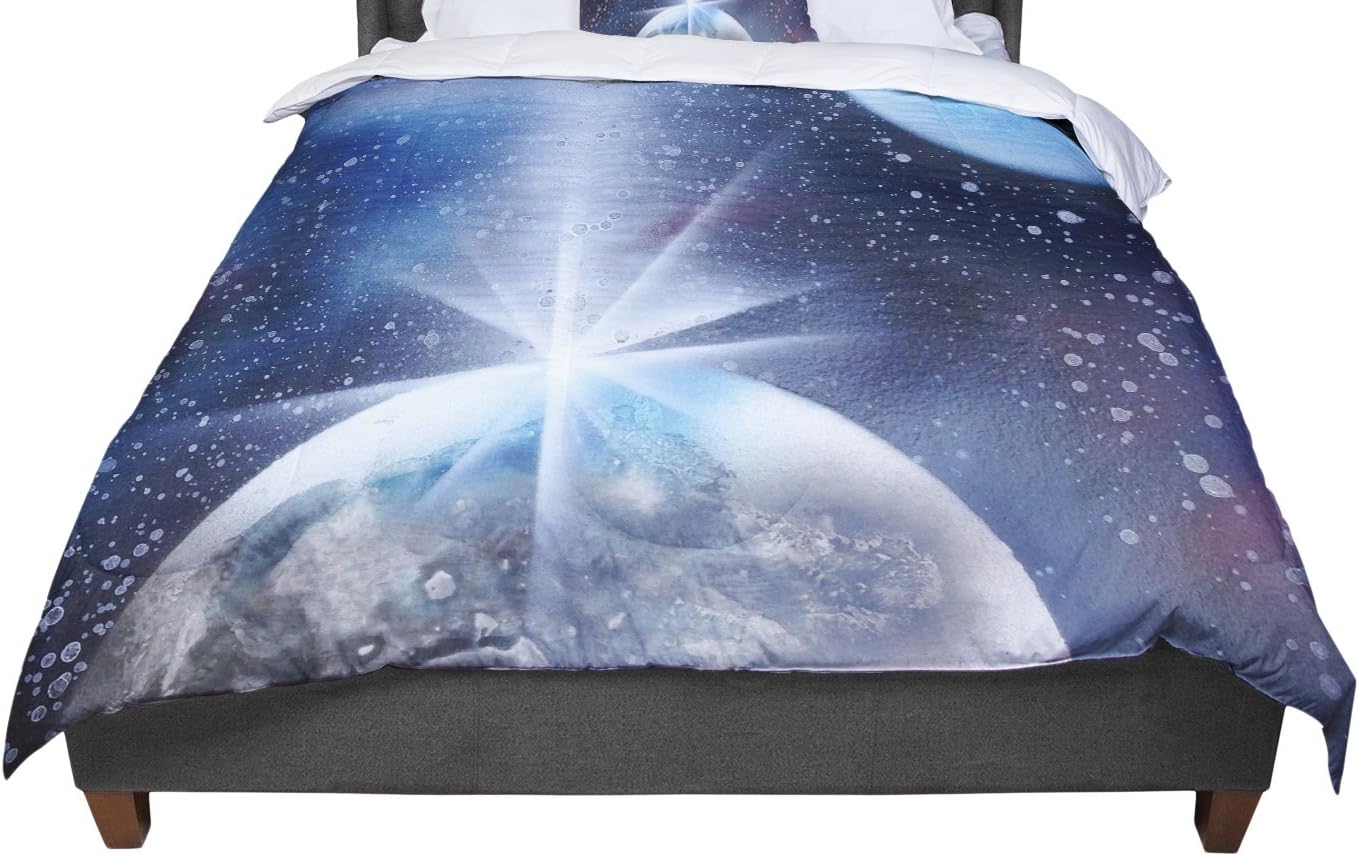 Amazon.com: KESS InHouse Infinite Spray Art "Intergalactic" Blue ...