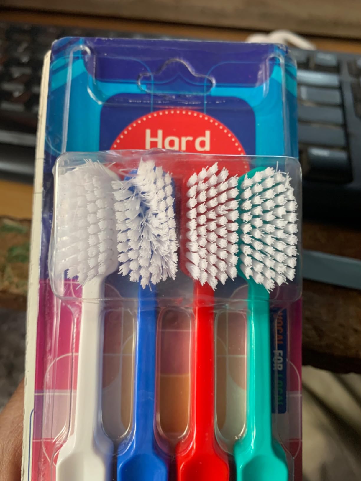 Buy Ajay Quest Toothbrush,Hard (Pack Of 10),Adult,Manual,Blue Online at ...