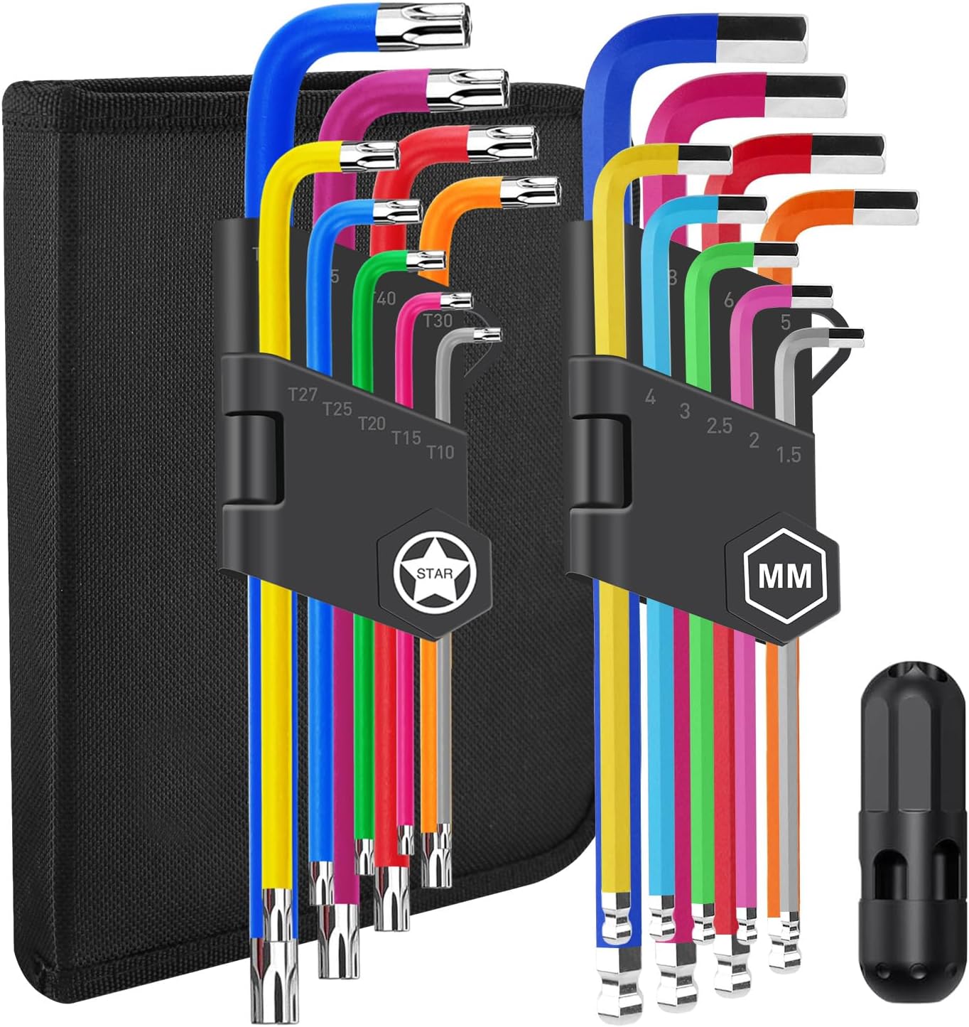 Allen Torx Key Set 18pcs,Color Coding L Keys Set Including 9pcs Allen ...