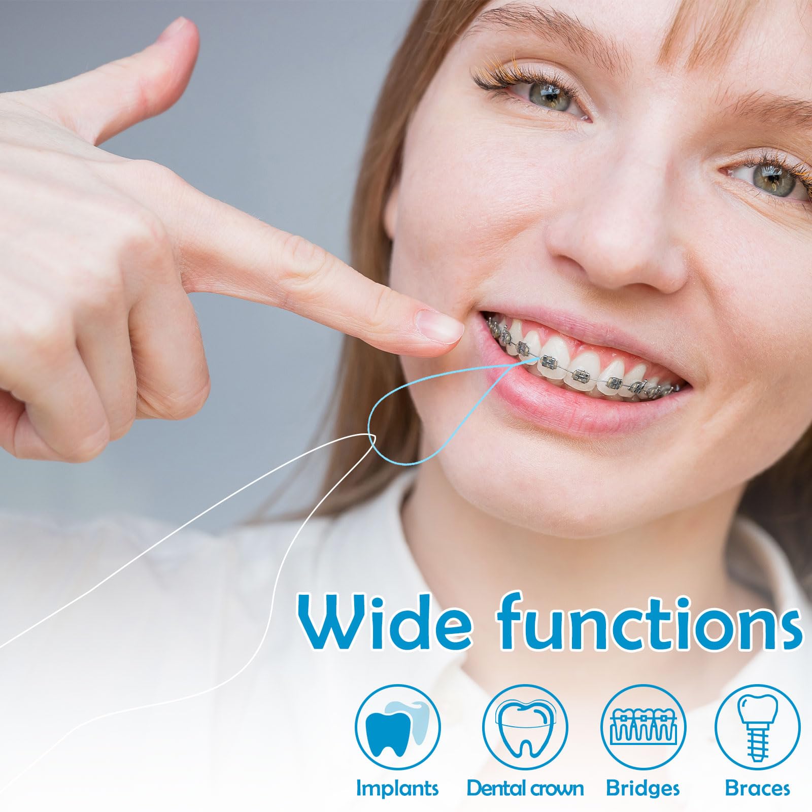 Snapklik.com : 700 Count Floss Threader For Bridges, Dental Floss ...