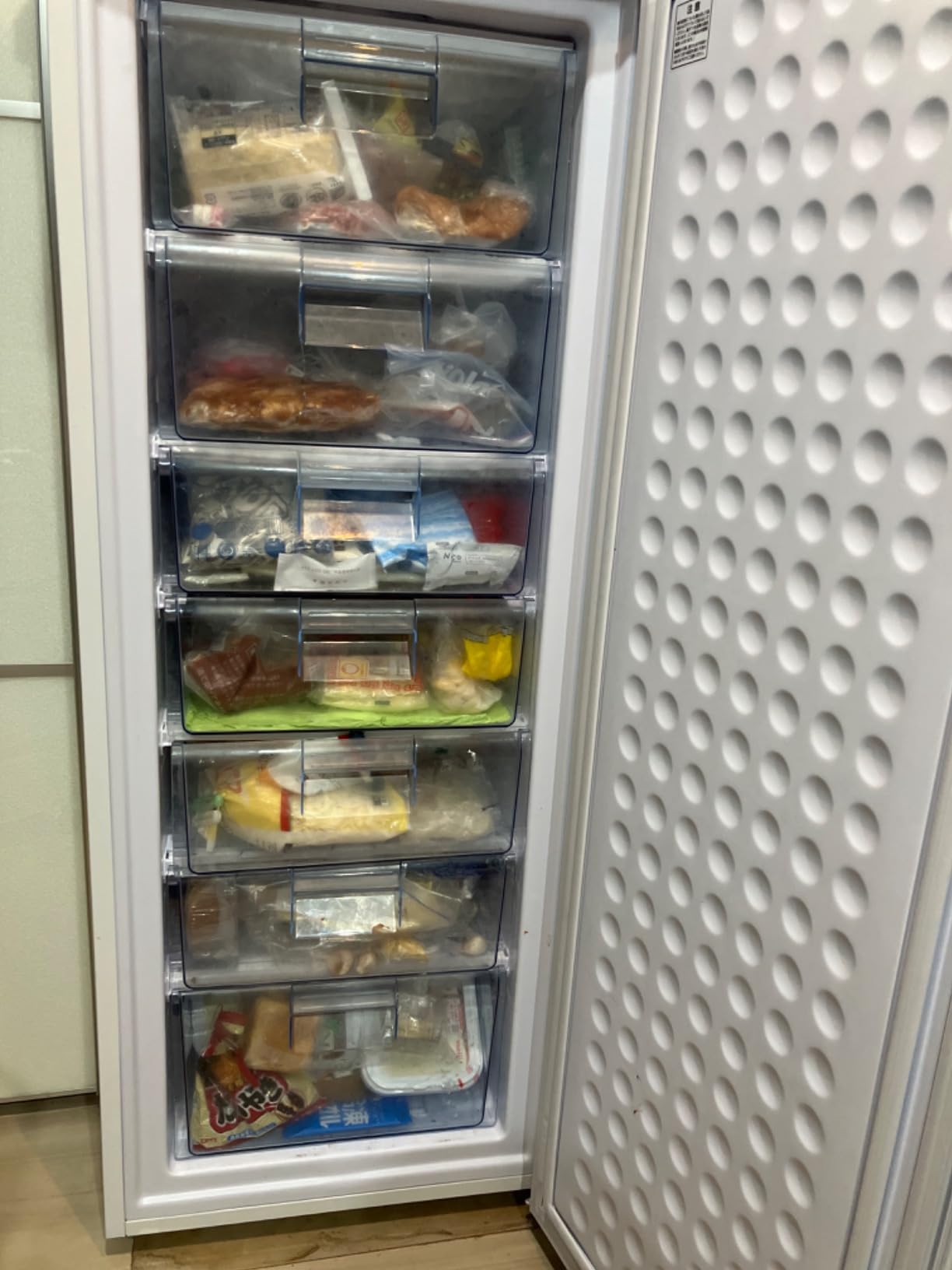 Amazon | 前開き 冷凍ストッカー 引き出し RCY-T193 レマコム 193L 引出し数 8段 7段階温度調節: -10℃～-28℃ スリム 直冷式 自然冷媒 ノンフロン 業務用 ...