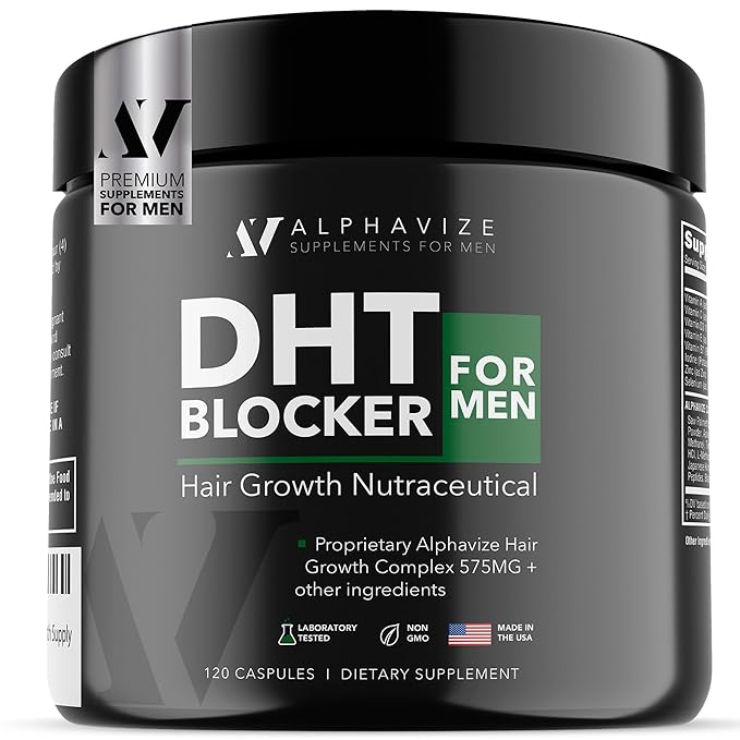 Amazon.com : DHT Blocker Hair Growth Peptide Supplement for Men - 28 ...