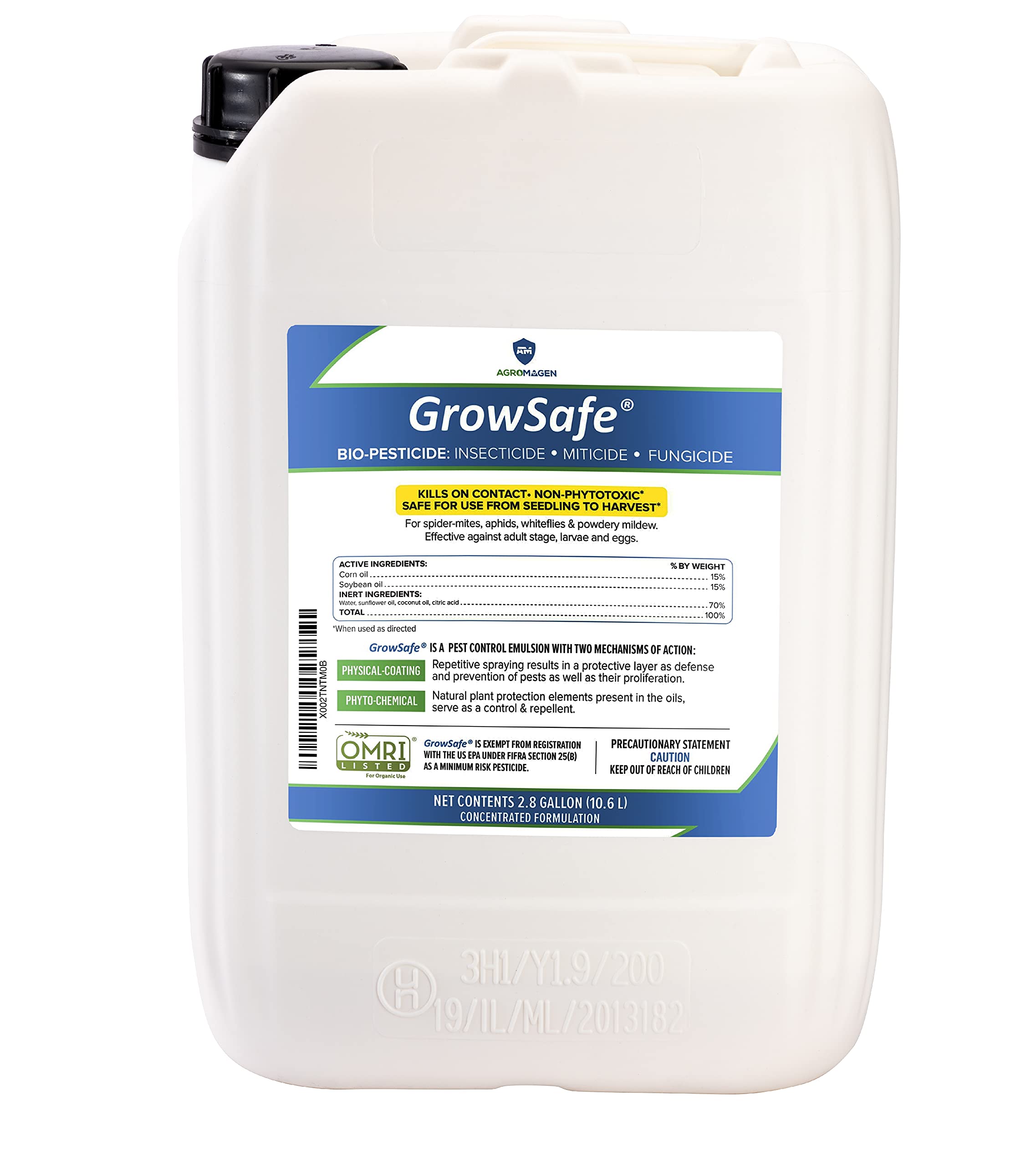 Buy AgroMagen, GrowSafe Bio-Pesticide, Natural Miticide, Fungicide and ...