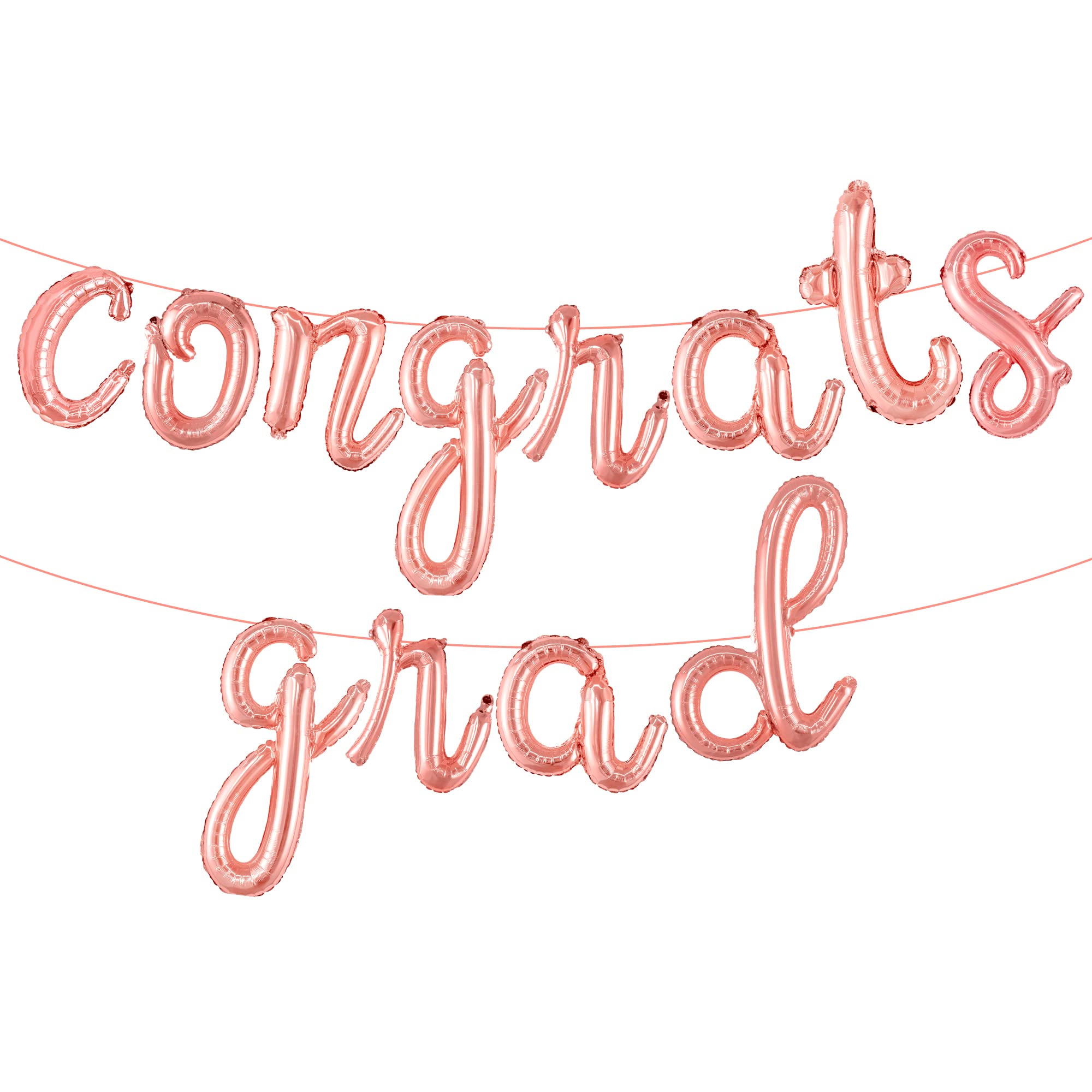 KatchOn, Rose Gold Congratulations Balloons - 16 Inch | Script Congrats ...