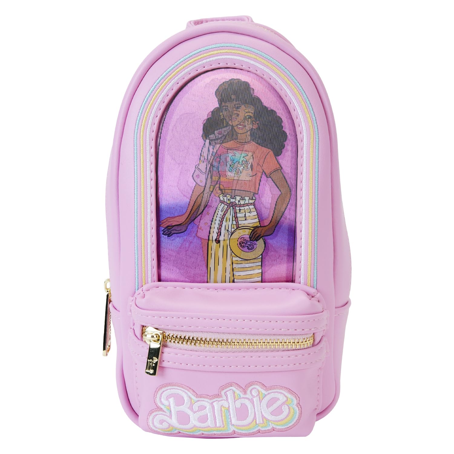 Amazon.com: Loungefly Barbie Mini Backpack Pencil Case : Arts, Crafts ...