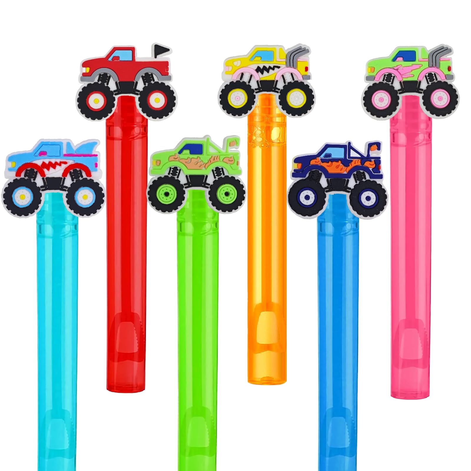 Amazon.com: 48Pcs Monster Truck Mini Bubble Wands for Kids Cars Party ...