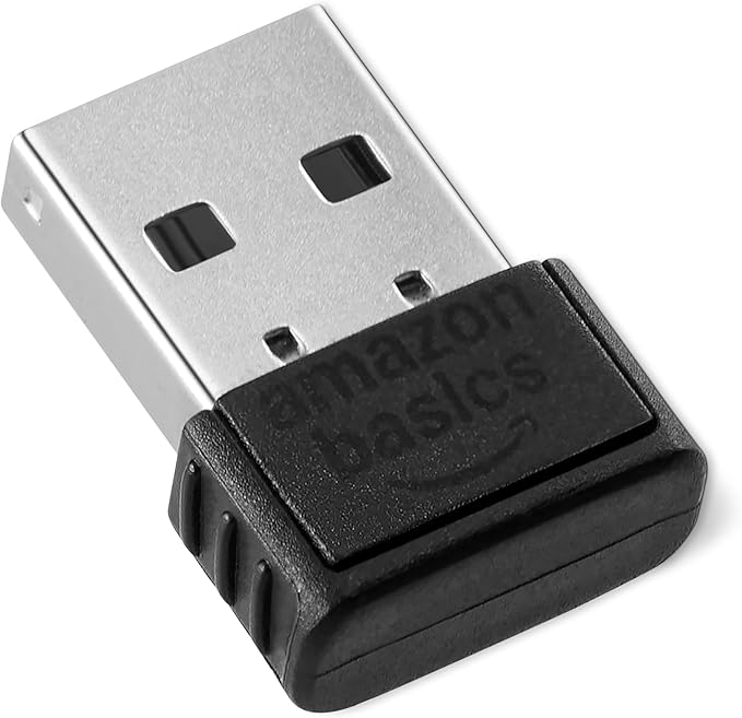 Amazon Basics Bluetooth 5.4 USB Adapter Dongle for PC, USB Receiver for ...