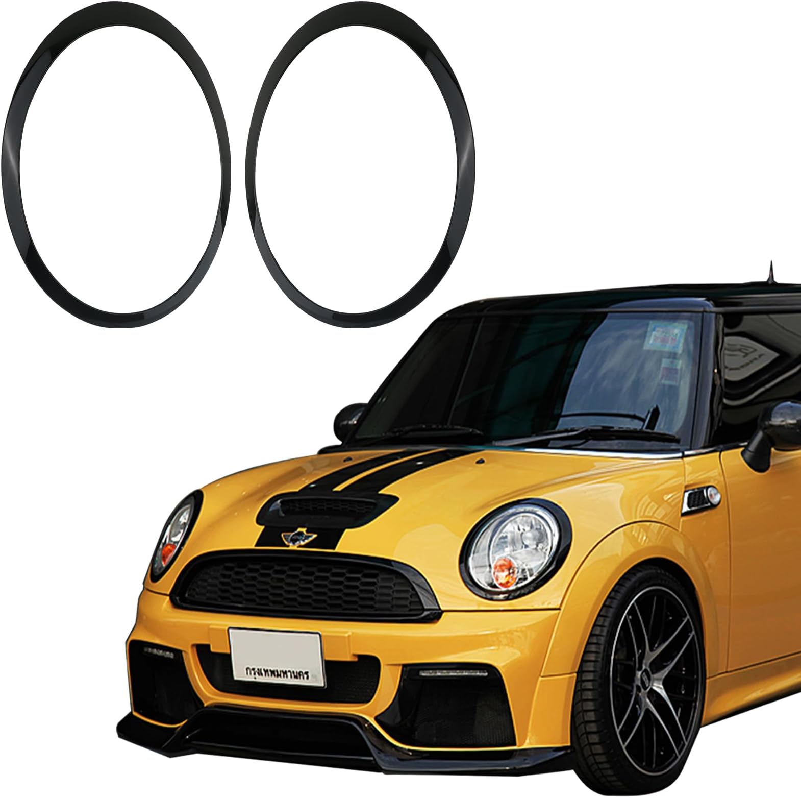 Amazon.com: Osompar Headlight Trim Ring Headlamp Bezel Compatible with ...