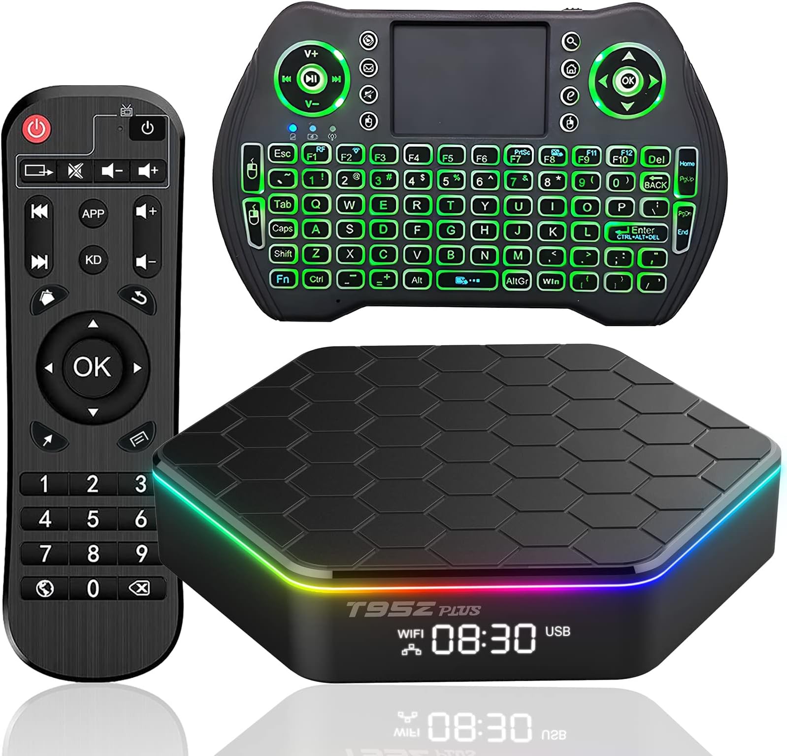 Android TV Box 12.0, Android TV Box 4K 6K 2GB RAM 16GB ROM with Mini ...