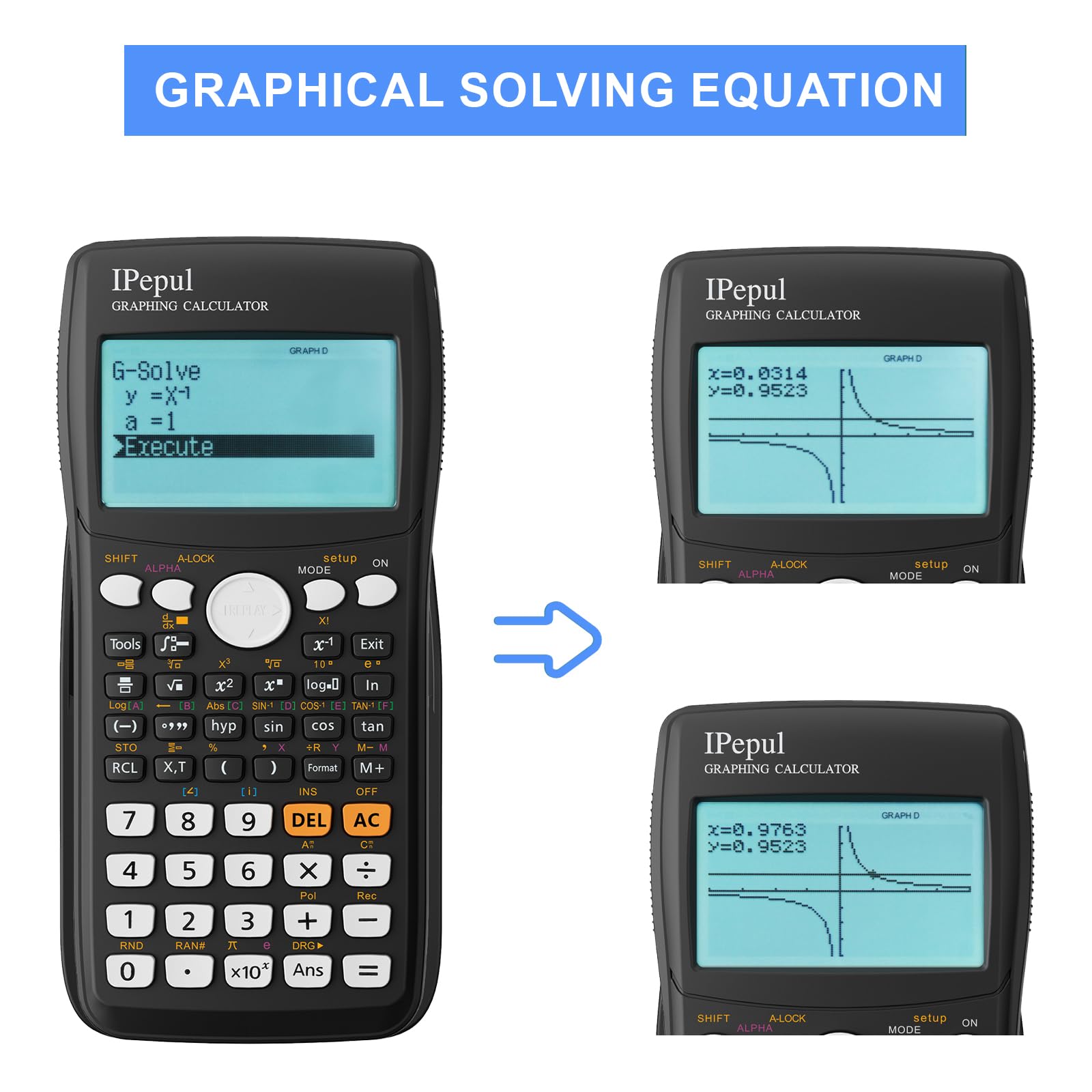 Snapklik.com : Graphing Calculator,IPepul Scientific Calculators 10 ...